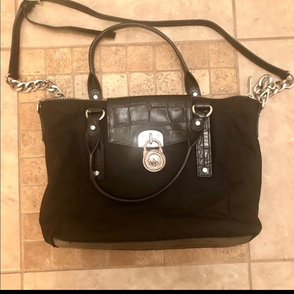 MICHAEL Michael Kors | Bags | Michael Michael Kors Nylon Croc Embossed ...